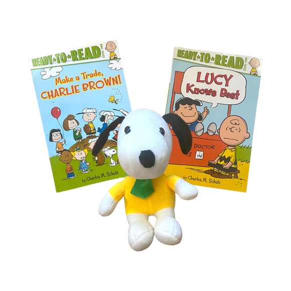 Peanuts | Toys | Peanuts Charlie Brown Plush Snoopy Story Books Stuffed ...